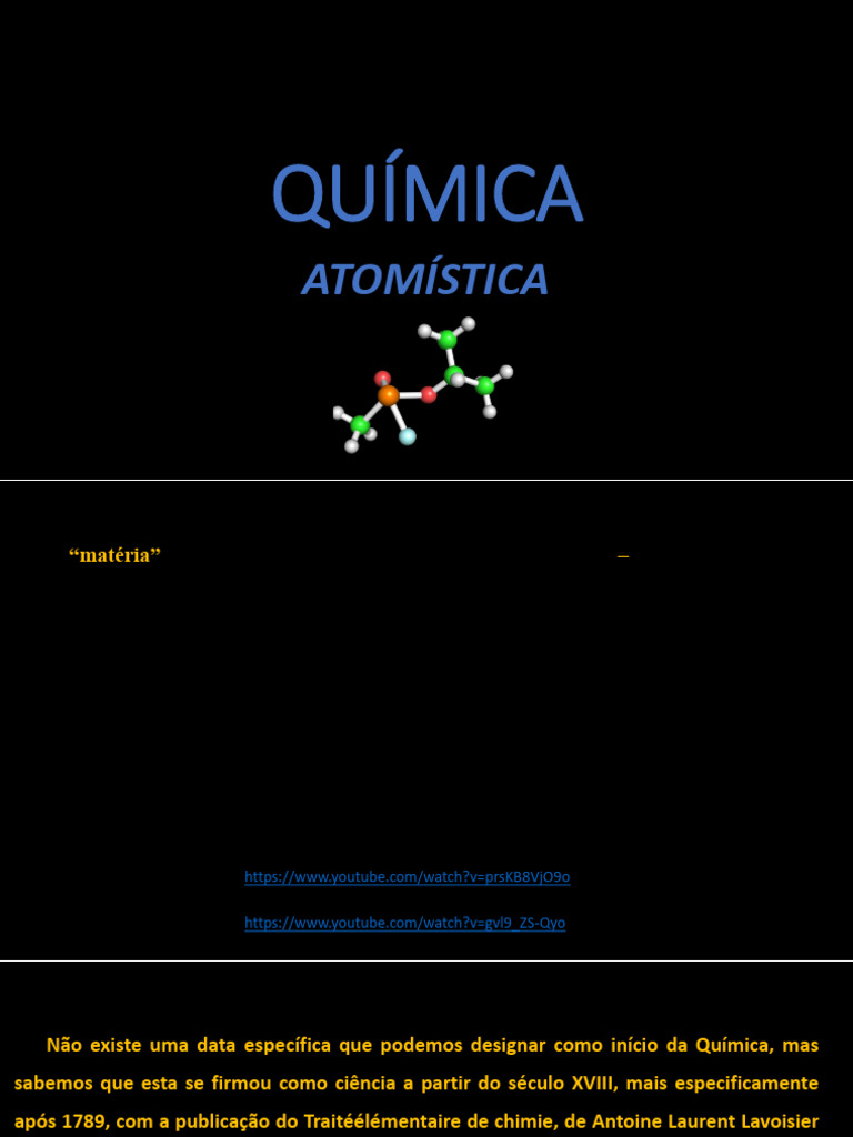 Atomistica - Modelos Atômicos | PDF | Matéria | Química