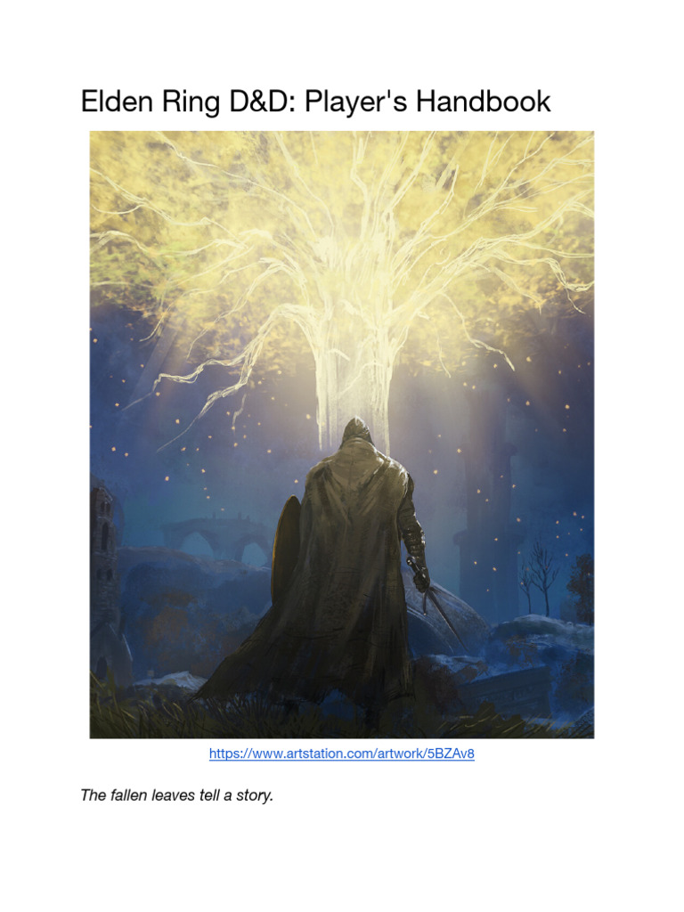 Elden Ring D&D - Players Handbook | PDF | Dungeons & Dragons | Gary Gygax Games