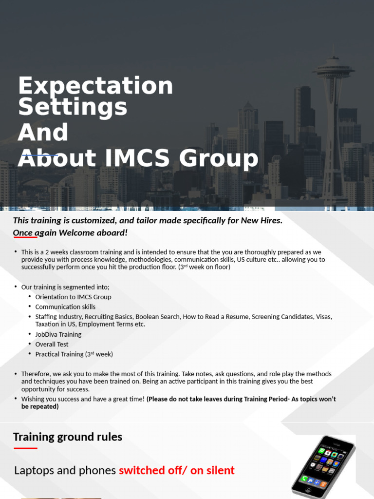 Expectation Setting & About Us | PDF | Recruitment | Labor