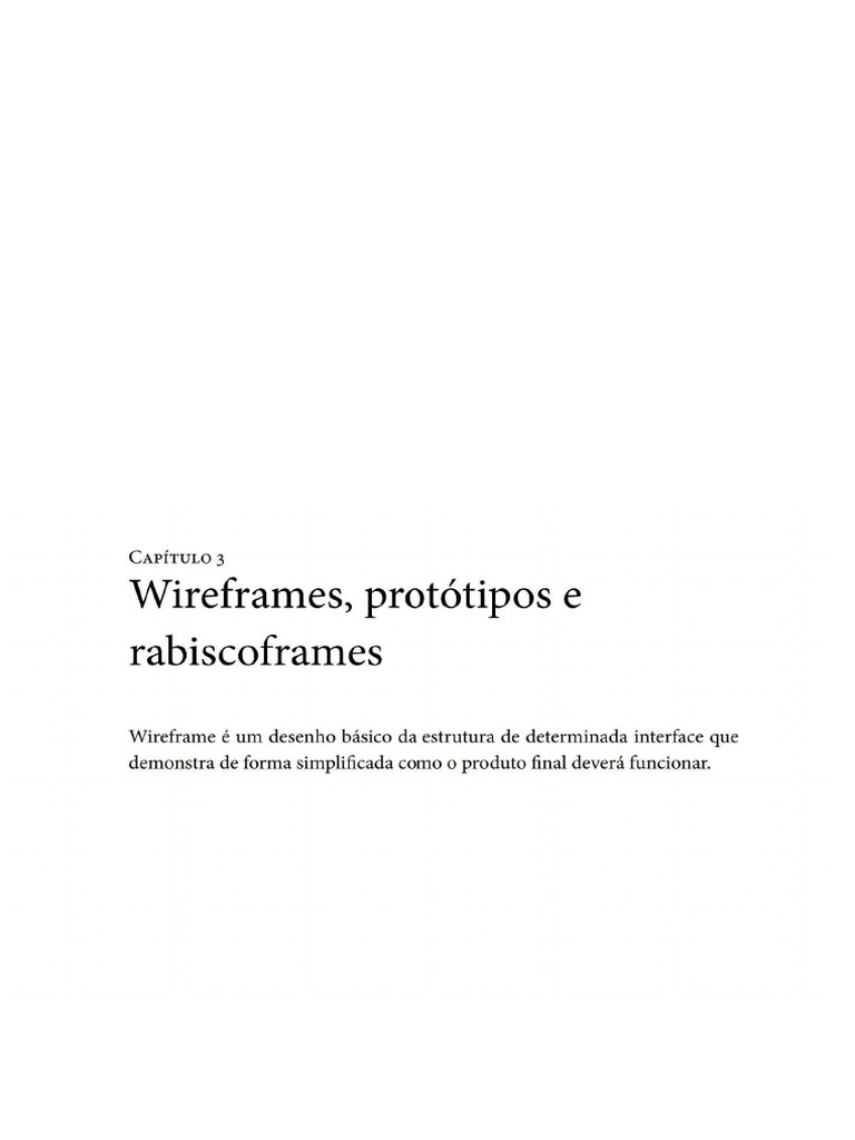 Capitulo 3 Wireframes Prototipos e Rabiscoframes | PDF