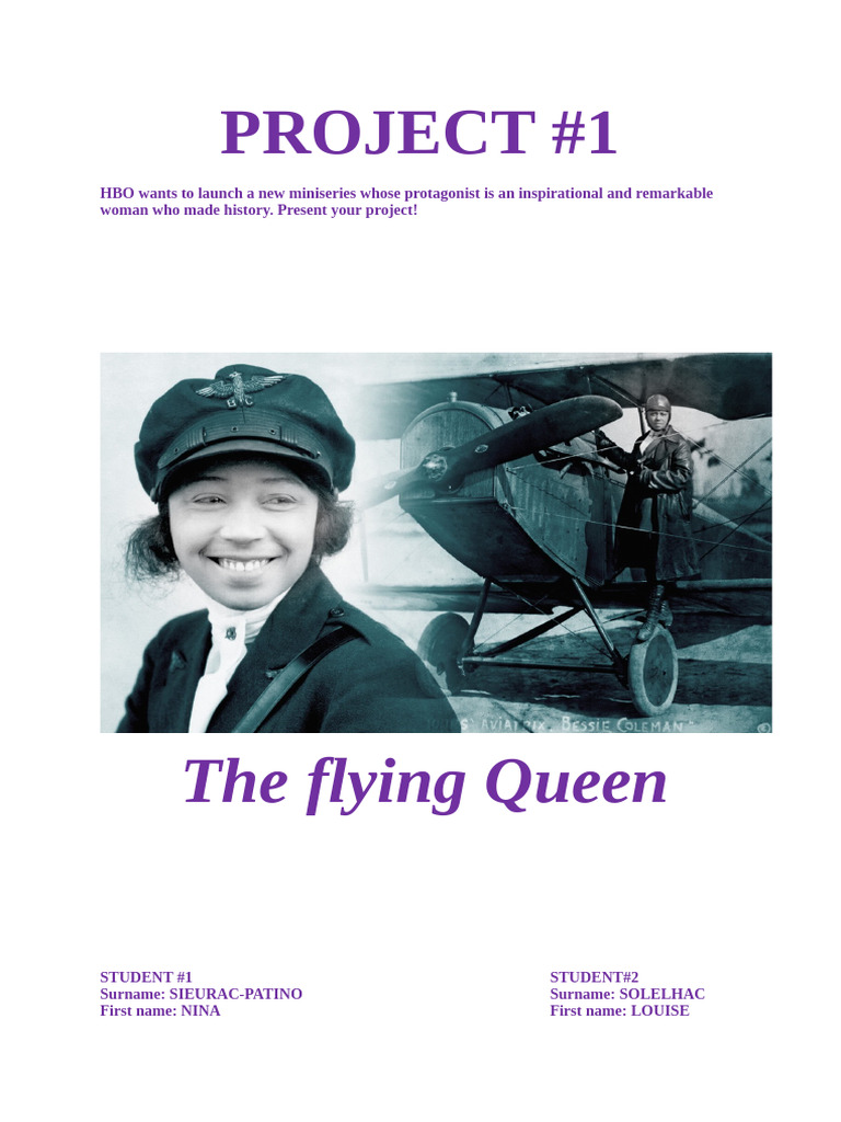 Bessie Coleman Projet Final | PDF