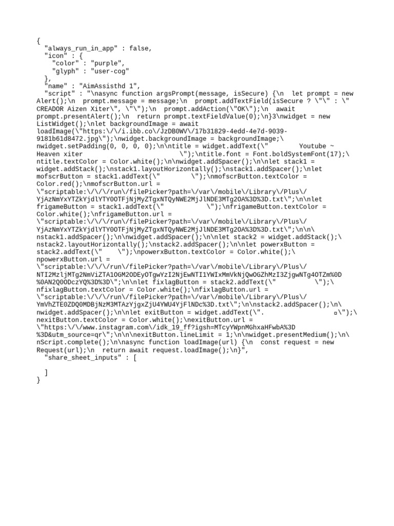 AimAssisthd 1.scriptable | PDF | Computers