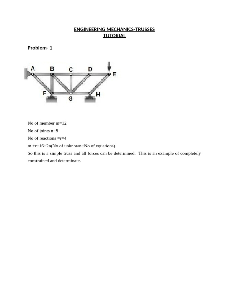 tutorial-solution_truss | PDF tutorial-solution_truss | PDF