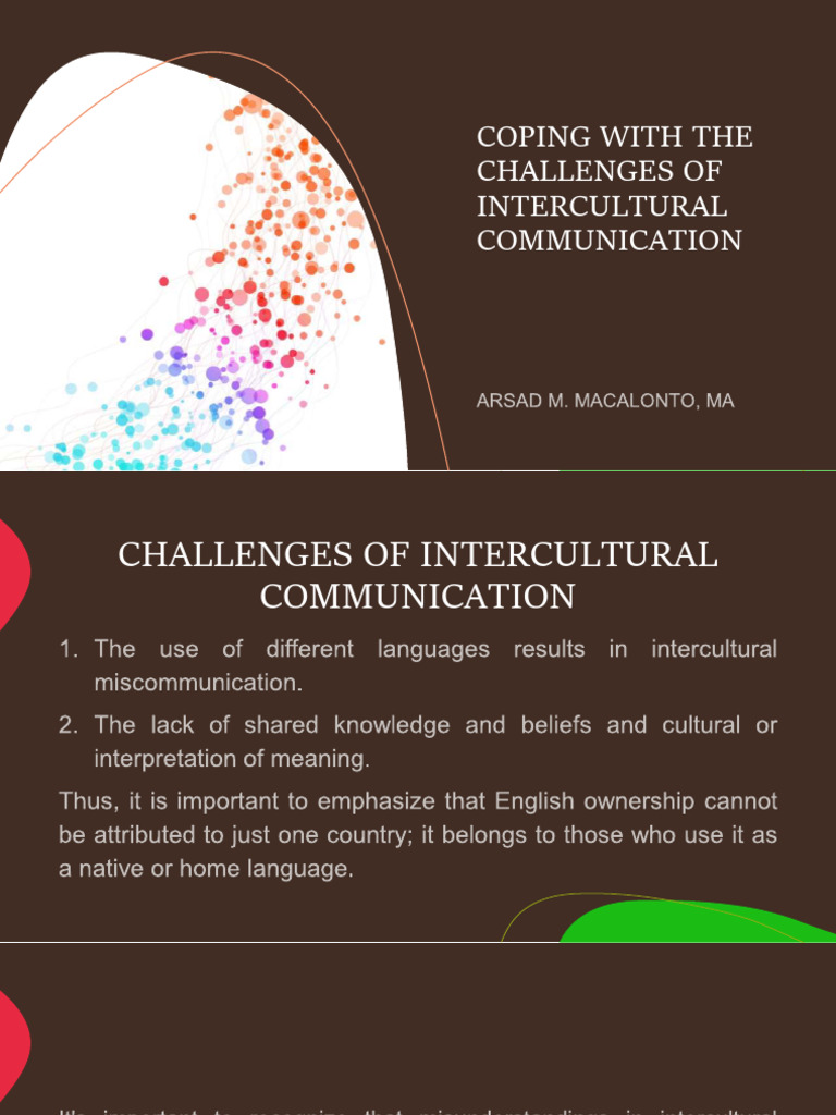 Coping With Challenges of Intercultural Communication | PDF ...