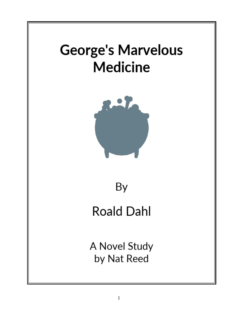 George's Marvelous Medicine Novel Study Preview | PDF | Linguistics