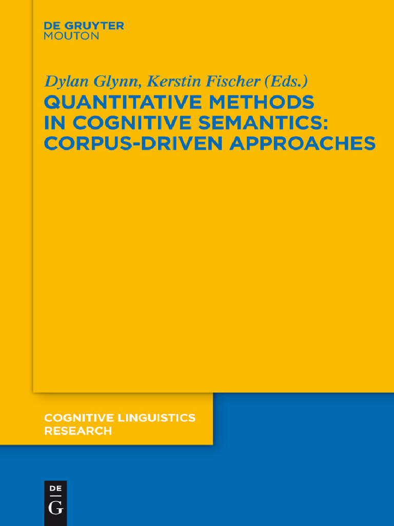 Quantitative Methods in Cognitive Semant | PDF | Semantics | Linguistics