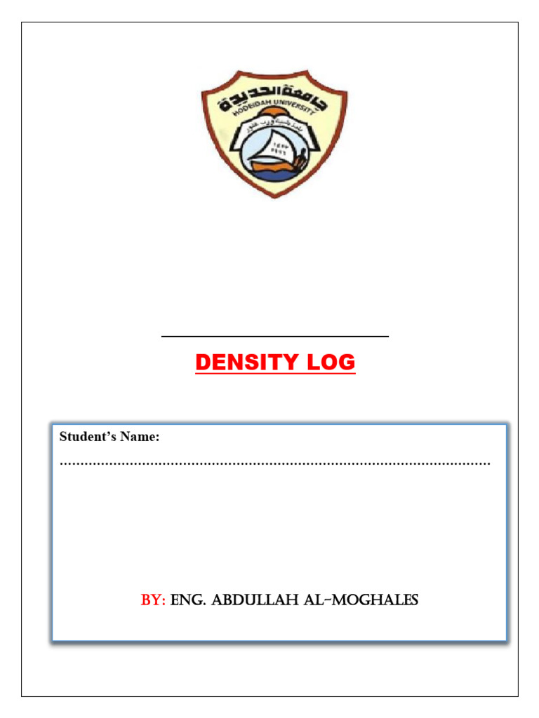 Well Logging Practical, Density Log | PDF | Science & Mathematics | Computers