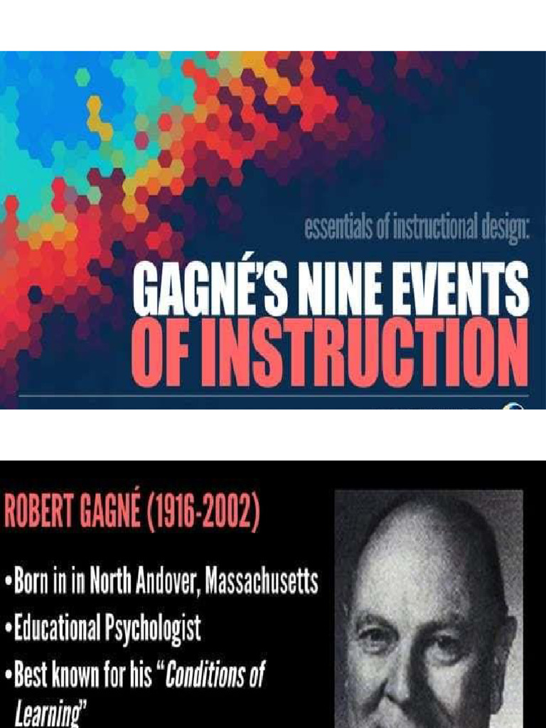 Gagnes Nine Events of Instruction | PDF
