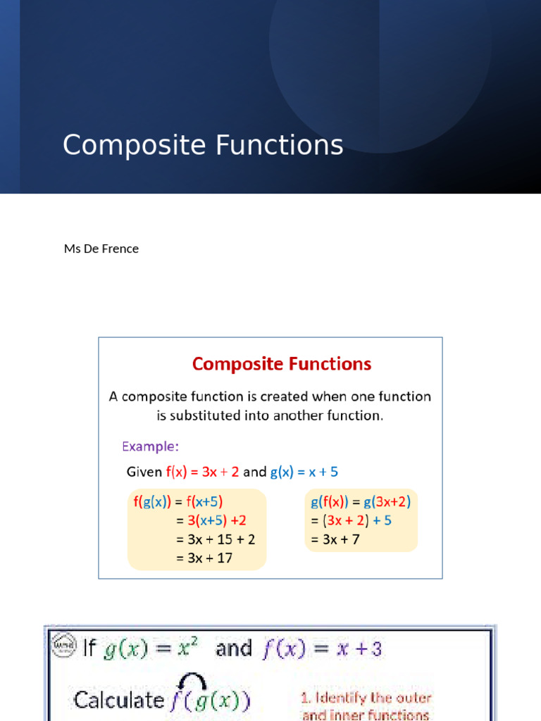 Composite Functions | PDF