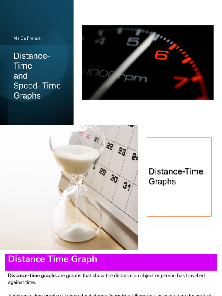 Distance-Time and Speed - Time Graphs | PDF