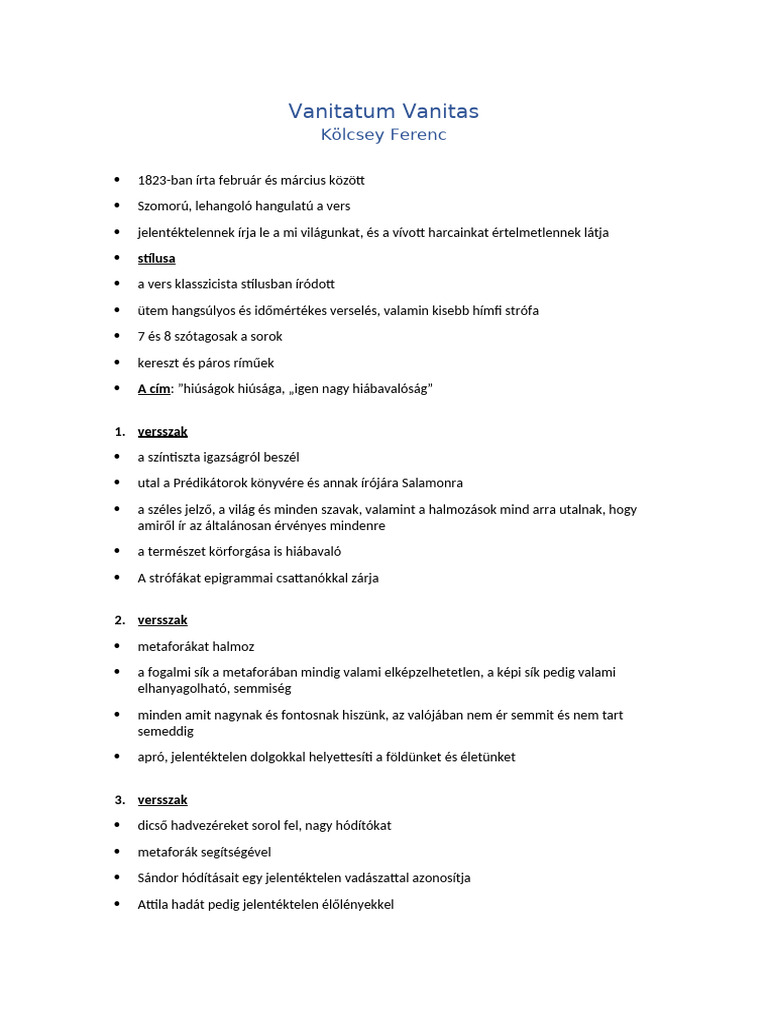 Vanitatum Vanitas | PDF