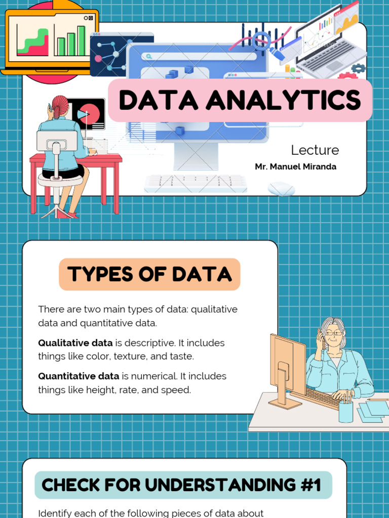 Data Collection & Analysis Educational Presentation in Pink and Blue ...