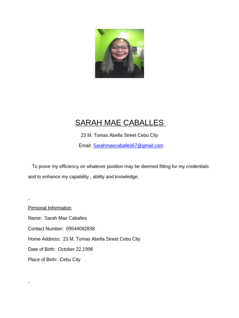 Sarah Mae | PDF