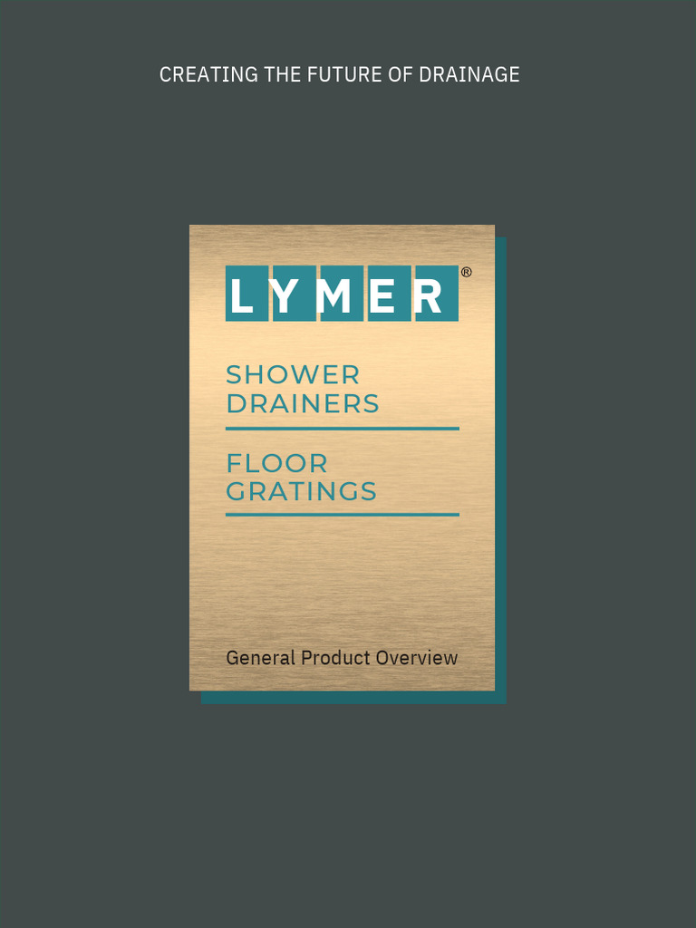 Lymer Shower Drainer Catalogue | PDF | Stainless Steel | Building Materials