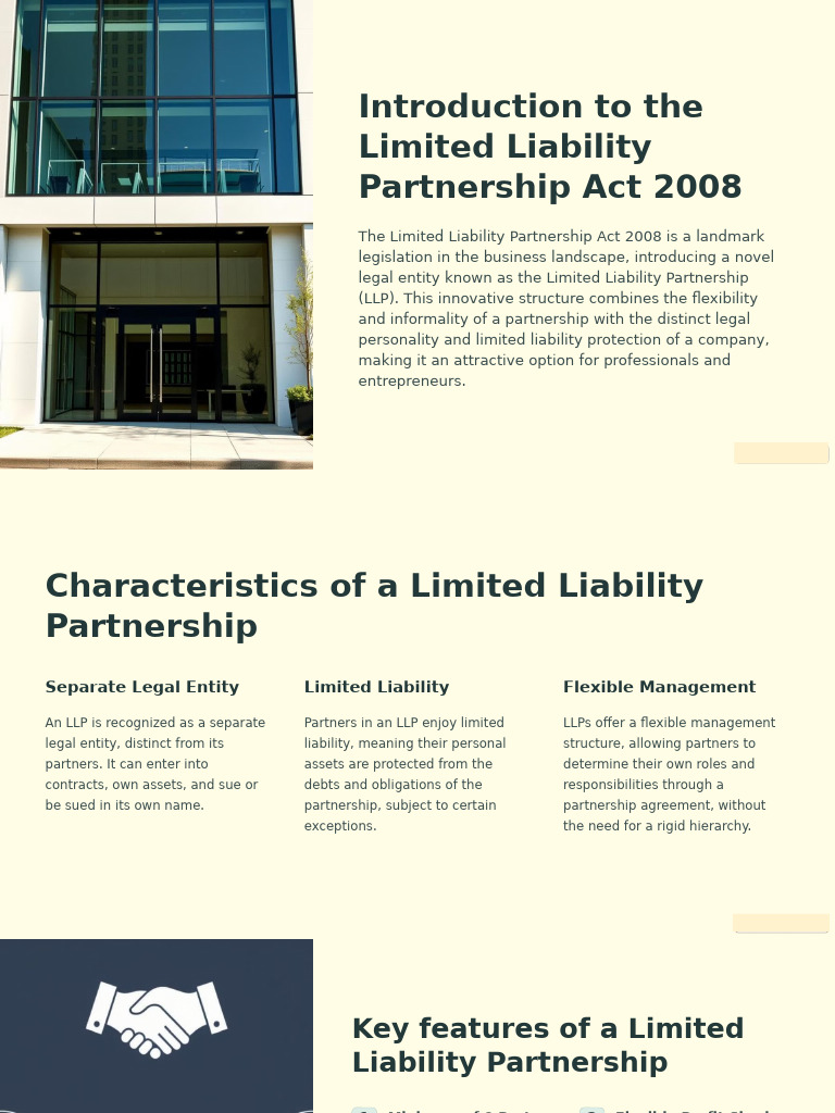 Introduction To The Limited Liability Partnership Act 2008 | PDF ...