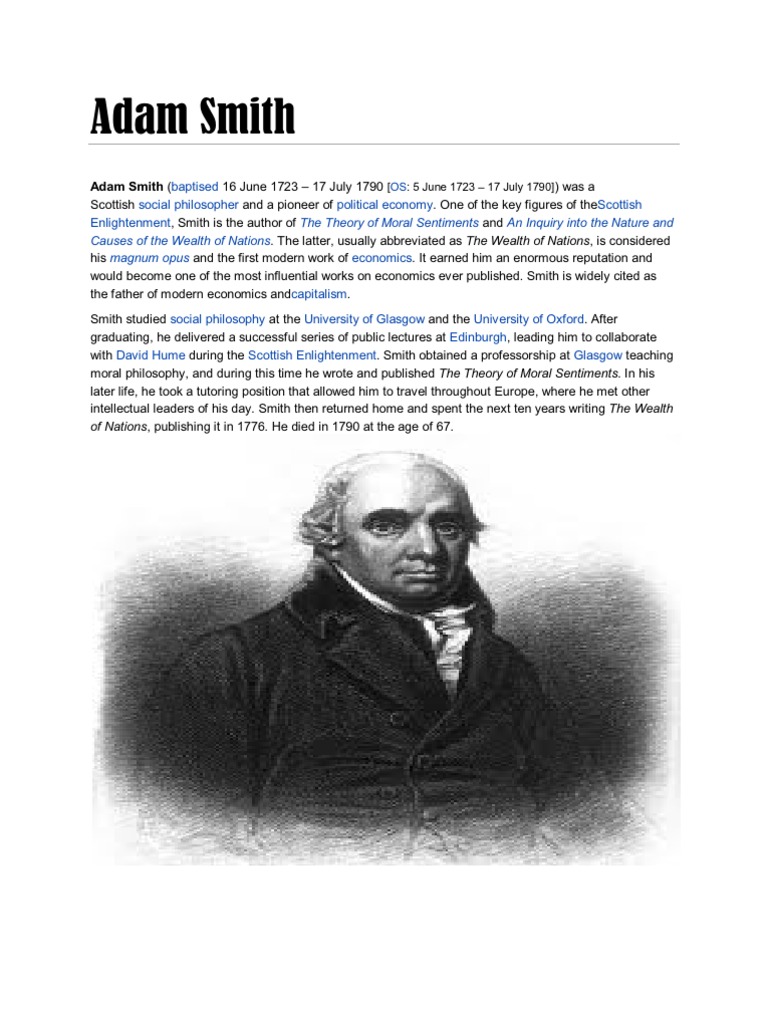 Adam Smith | PDF