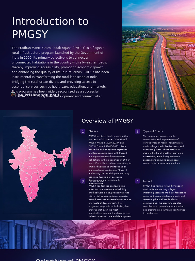 Overview of Pradhan Mantri Gram Sadak Yojana | PDF | Economies