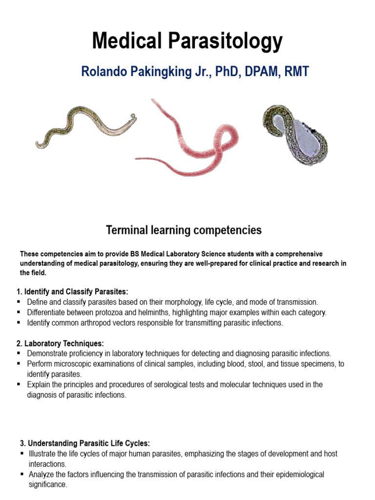 Medical Parasitology Overview | PDF | Immune System | Symbiosis