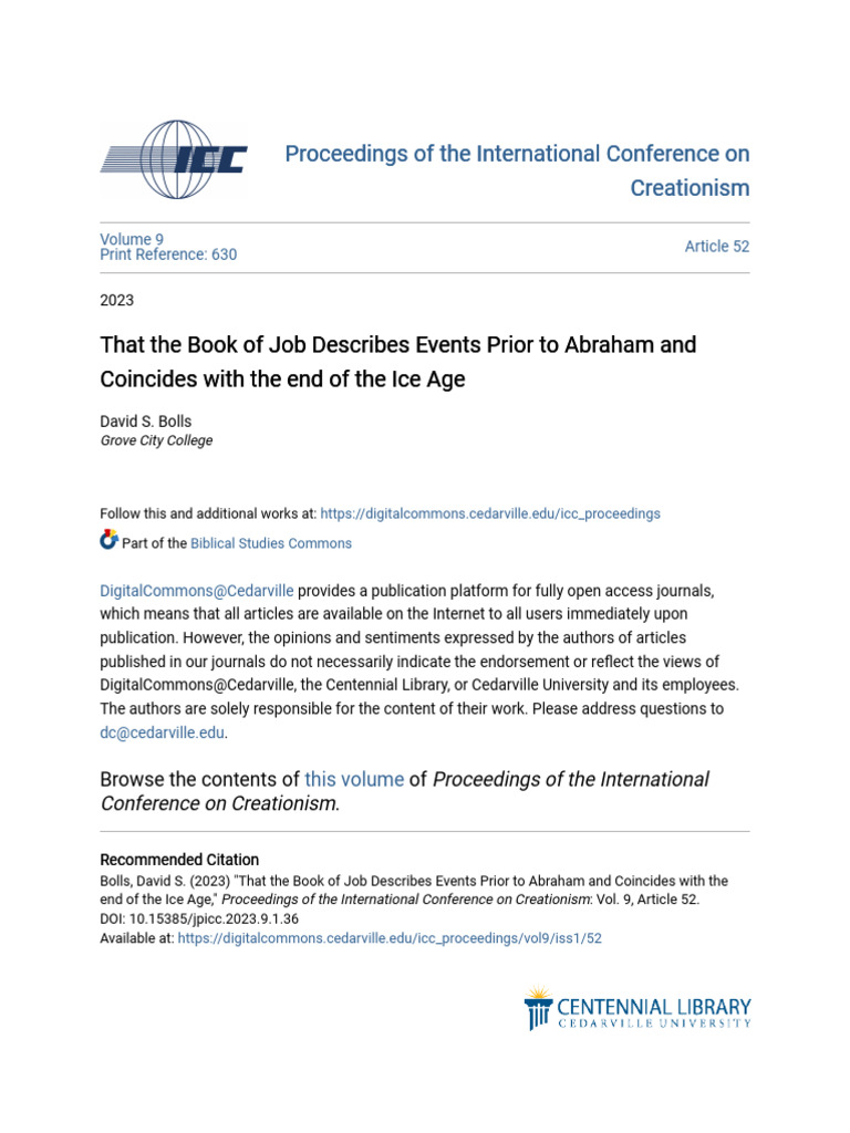 The Book of Job Fills The Gap Between The Tower of Babel and Abraham ...