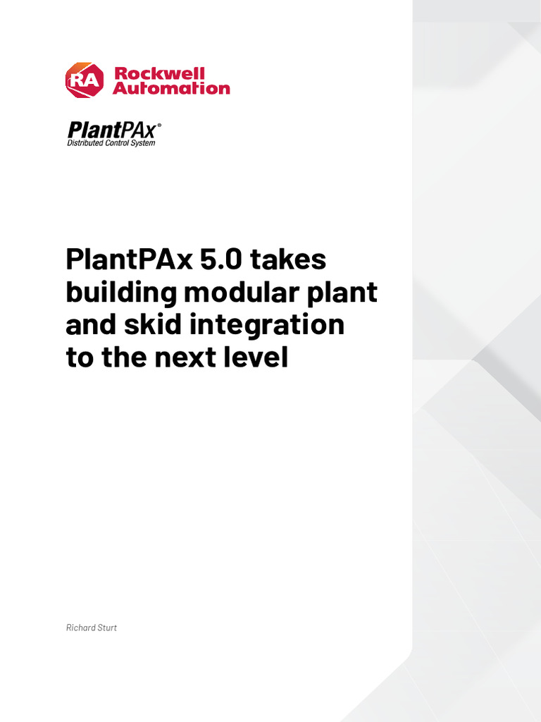 PlantPAx 5.0 Takes Building Modular Plant and Skid Integration To The ...