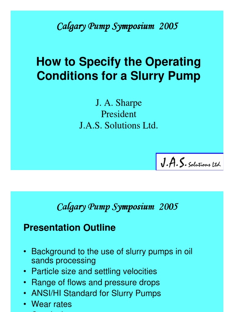 Slurry Pumping in Oil Sands | PDF | Particle Size Distribution | Oil Sands