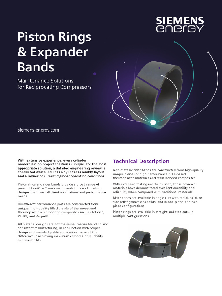 Product Flyer-Piston Rings & Expander Bands HR | PDF | Piston ...
