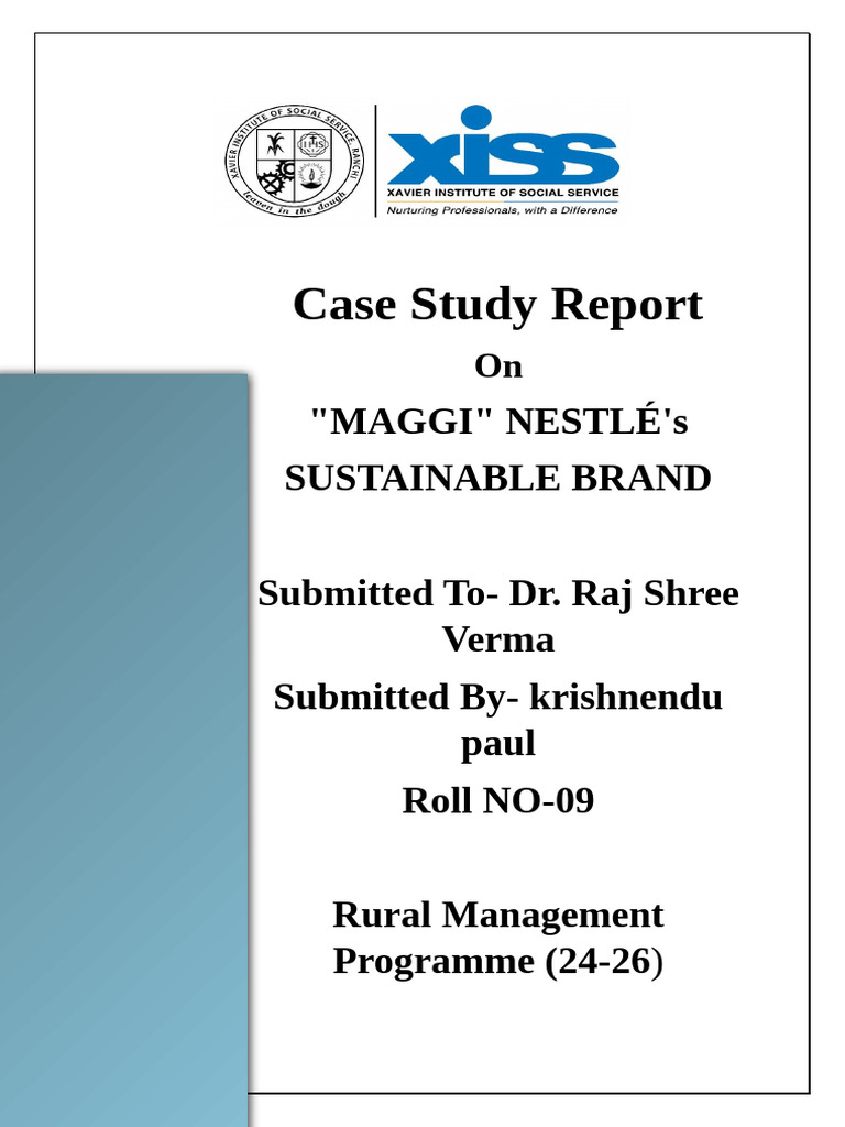 Case Study Report Maggi | PDF