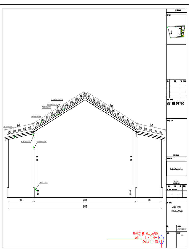 Layout Denah Mini Mill Lampung | PDF