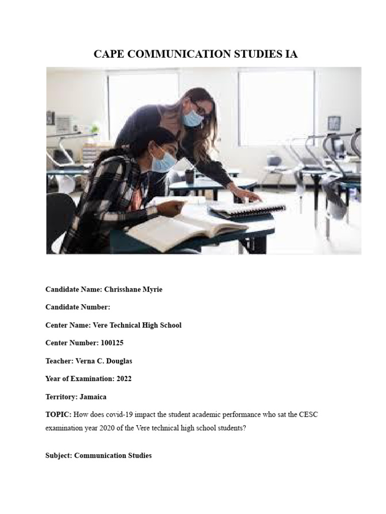 COVID-19's Impact on Vere Tech Students | PDF | Career & Growth
