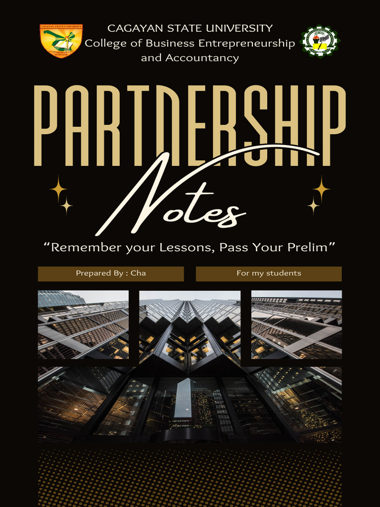 Some Notes and Gists in Partnership | PDF | Partnership | Legal Liability