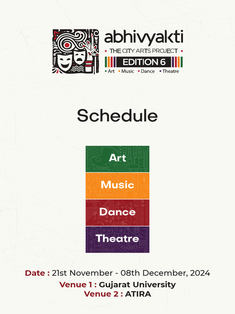 Abhivyakti Schedule | PDF | Entertainment | The Arts