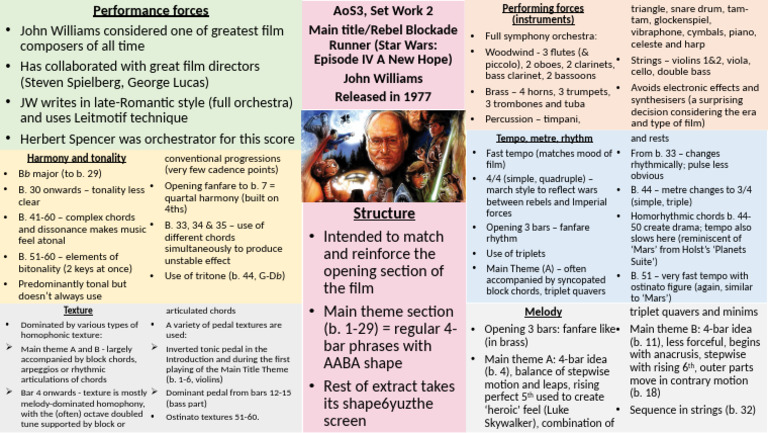 GCSE AoS3 SW2 Knowledge Organiser | PDF | Chord (Music) | Musical ...