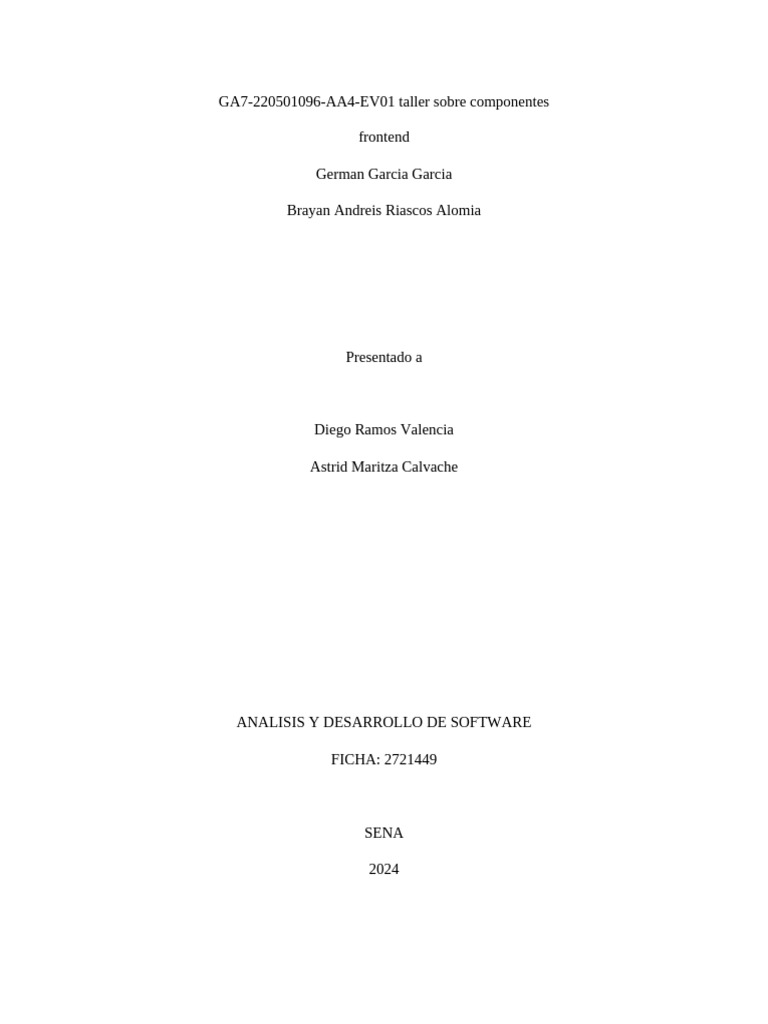 Ga7 220501096 Aa4 Ev01 Taller Sobre Componentes Frontend Pdf Script