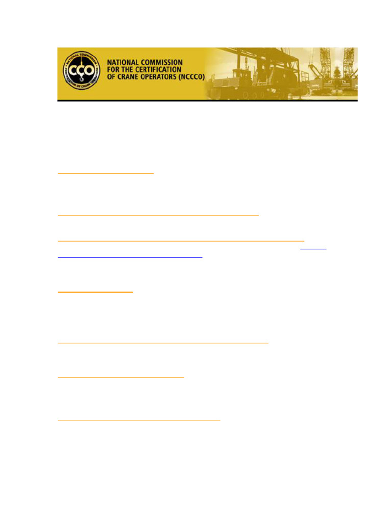 NCCCO February 2008 Certification Update | PDF