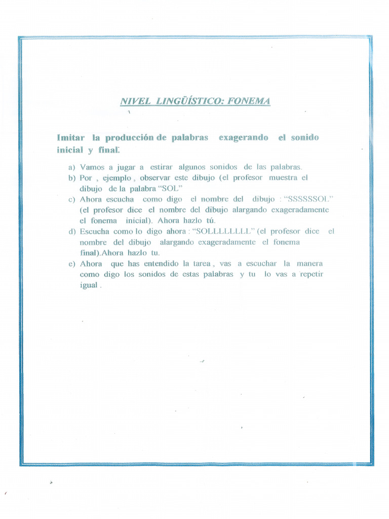 Sonido Inicial | PDF