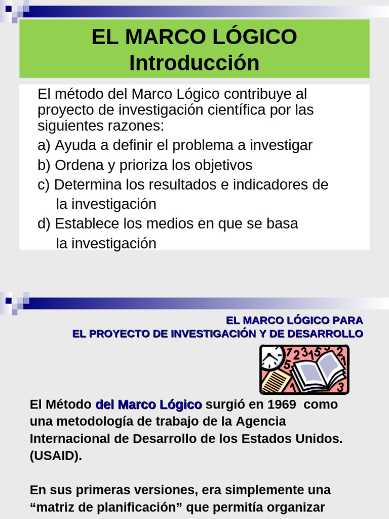 Clase4.Marco Logico | PDF | Planificación | Business