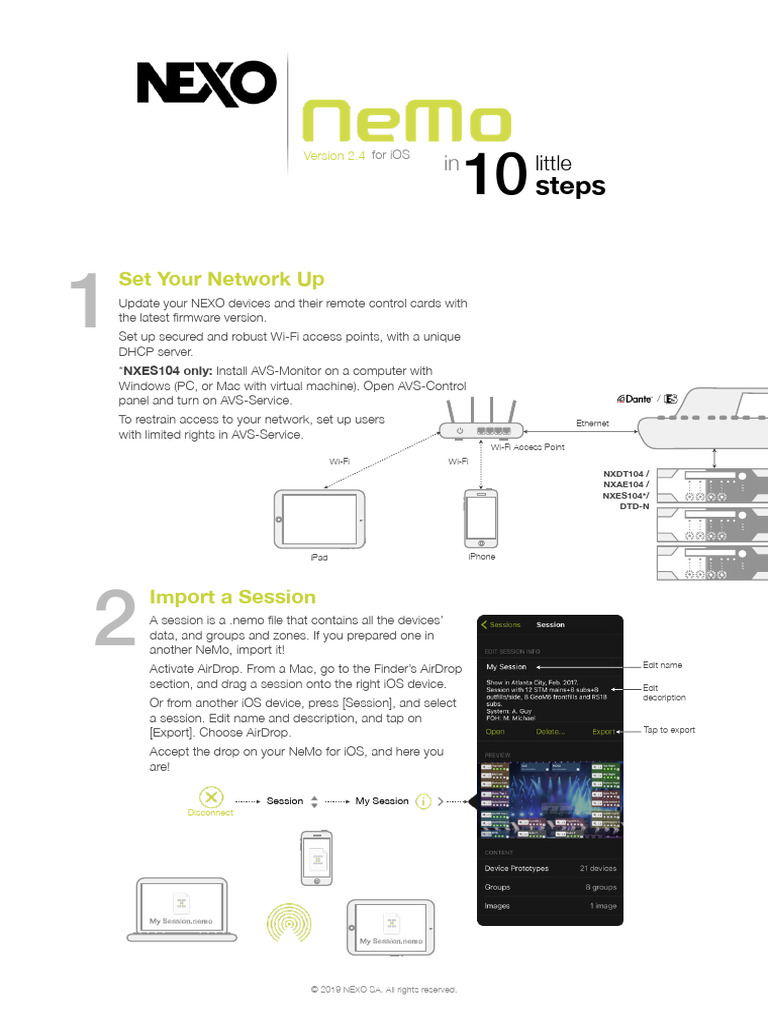 NEXO NeMo 10 Steps IOS 2 4s | PDF | Ios | Computing