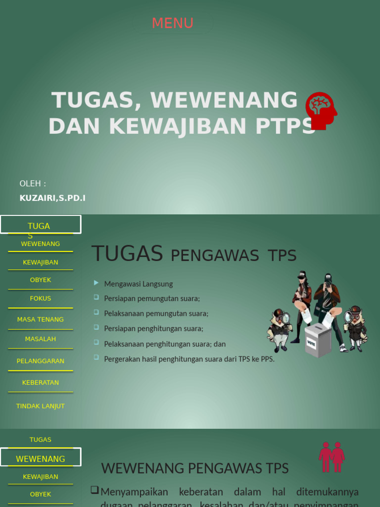 Tugas dan Wewenang Pengawas TPS | PDF