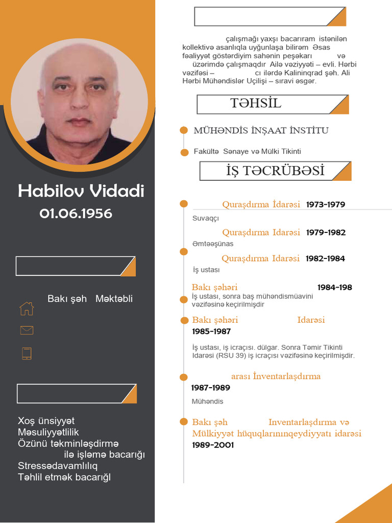 Habilov Vidadi CV Aze | PDF