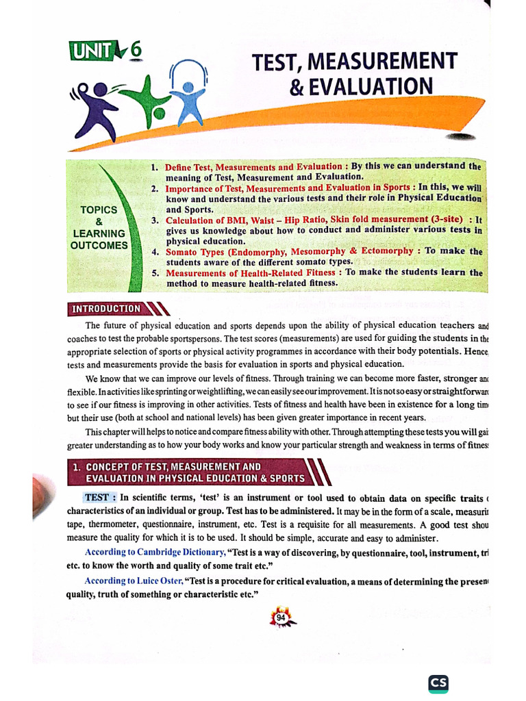 Chapter 6 Pe Test Measurement and Evaluation | PDF