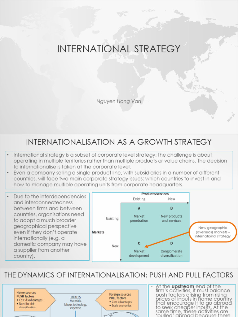 Slides Chapter 6 - International Strategy | PDF | Market (Economics ...