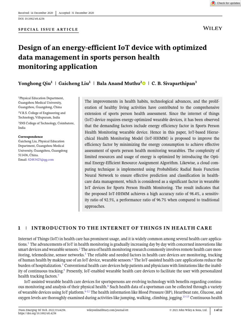 Transactions On Emerging Telecommunications Technologies - 2021 - Qiu ...