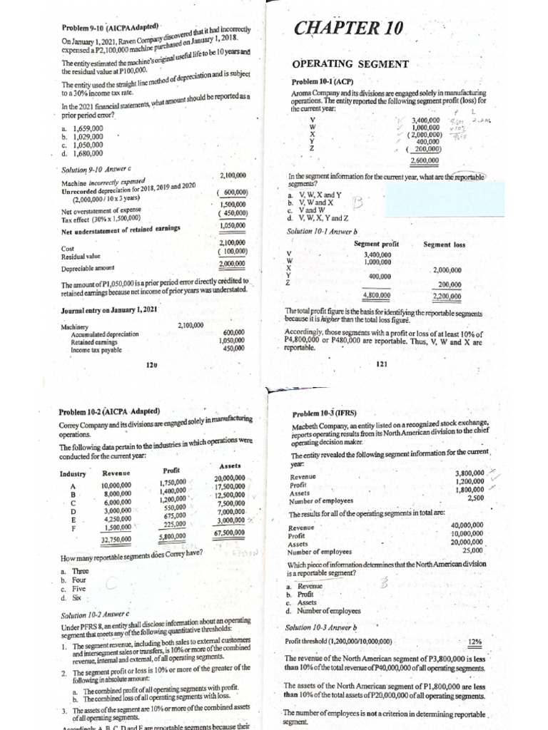 Operating Segement Interim Reporting | PDF