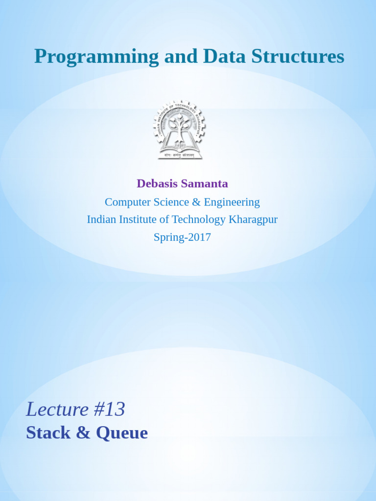 13 Stacks And Queues Pdf Queue Abstract Data Type Integer Computer Science
