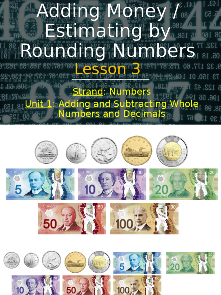 Lesson 3 - Estimating by Rounding Numbers Lesson Handout | PDF