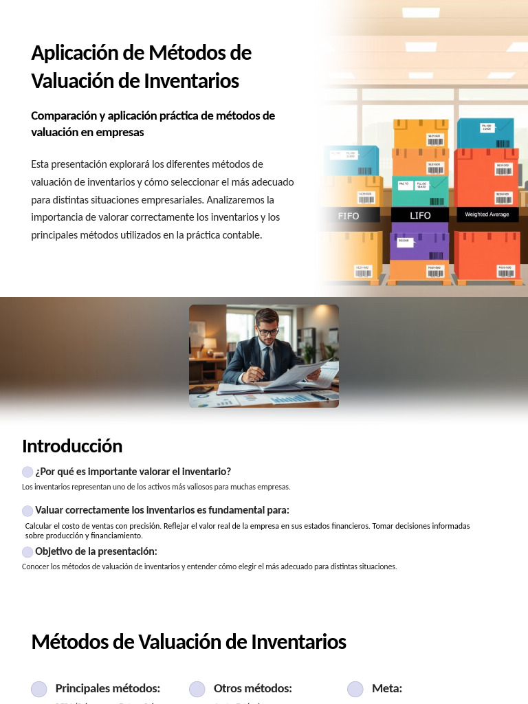 Métodos de Valuación de Inventarios | PDF | Valoración (Finanzas ...