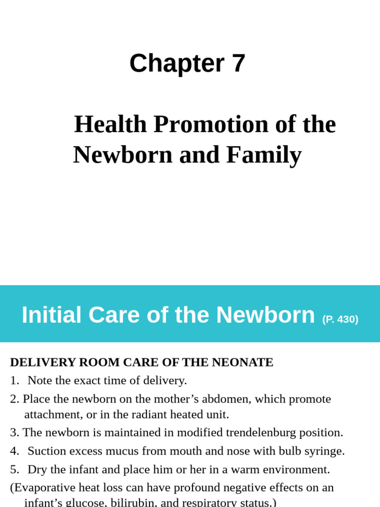 Newborn Care: Delivery Room Protocols | PDF | Lung | Respiratory System