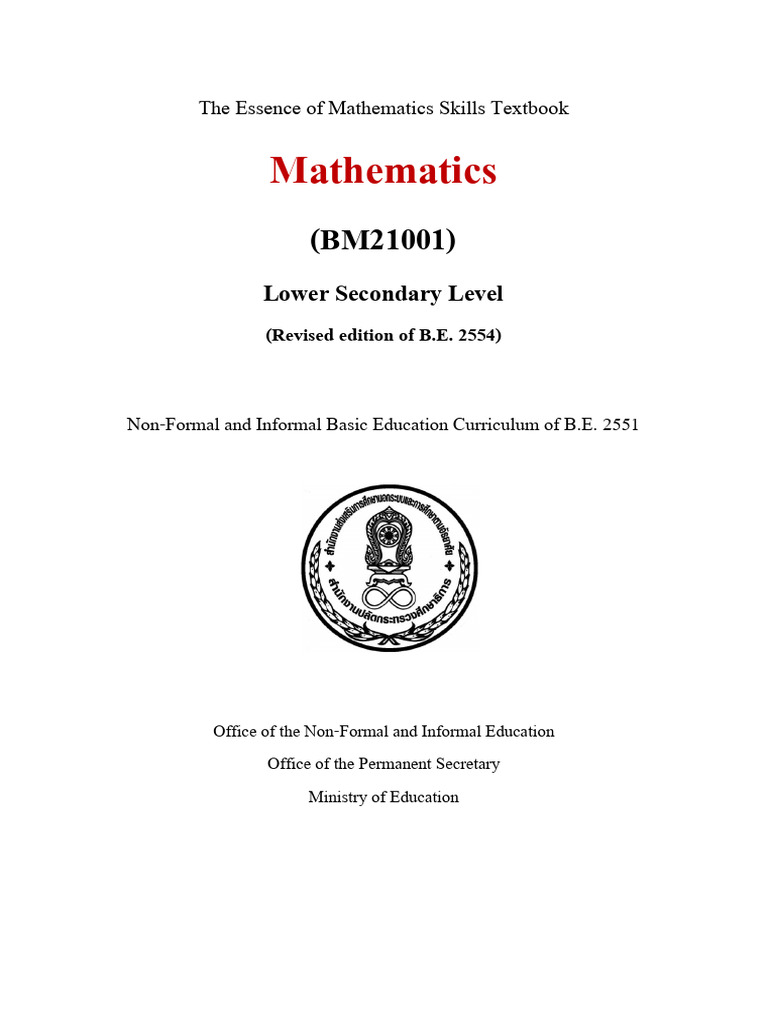 The Essence of Mathematics Skills Textbook - Lower2 | PDF | Decimal | Subtraction