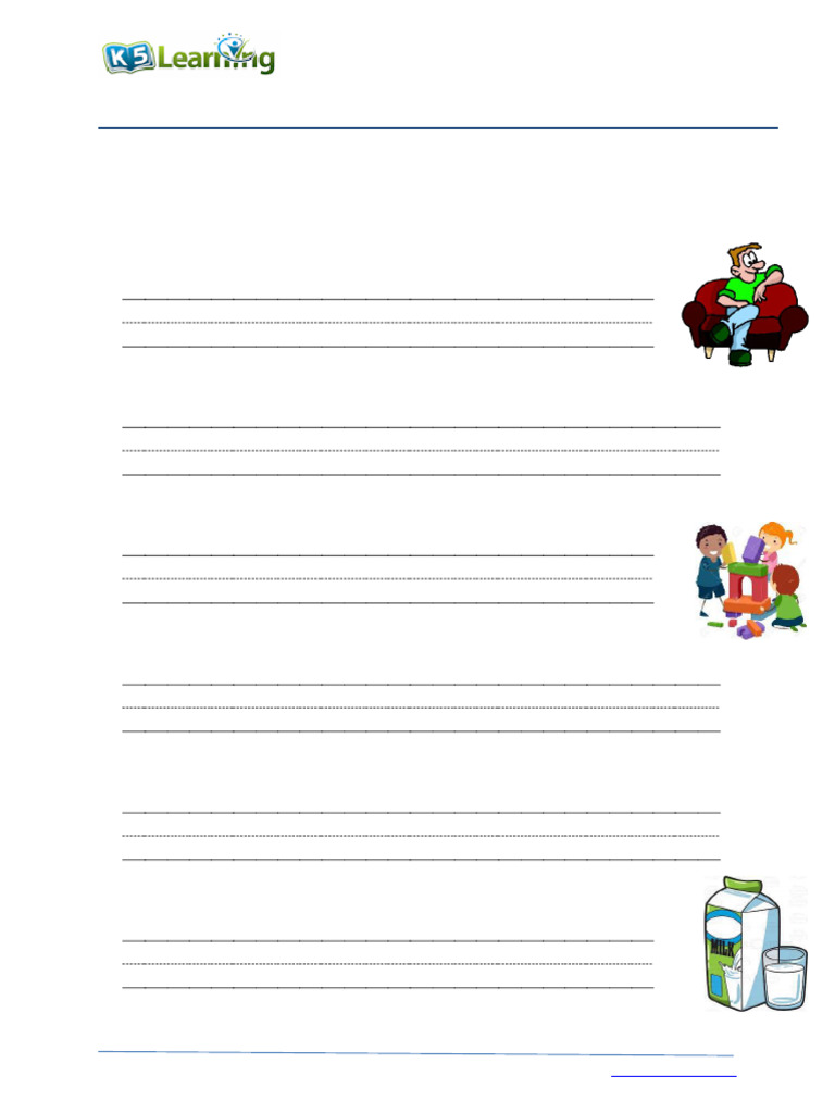 Grade 1 Grammar and Writing Worksheets | PDF | Language Arts & Discipline