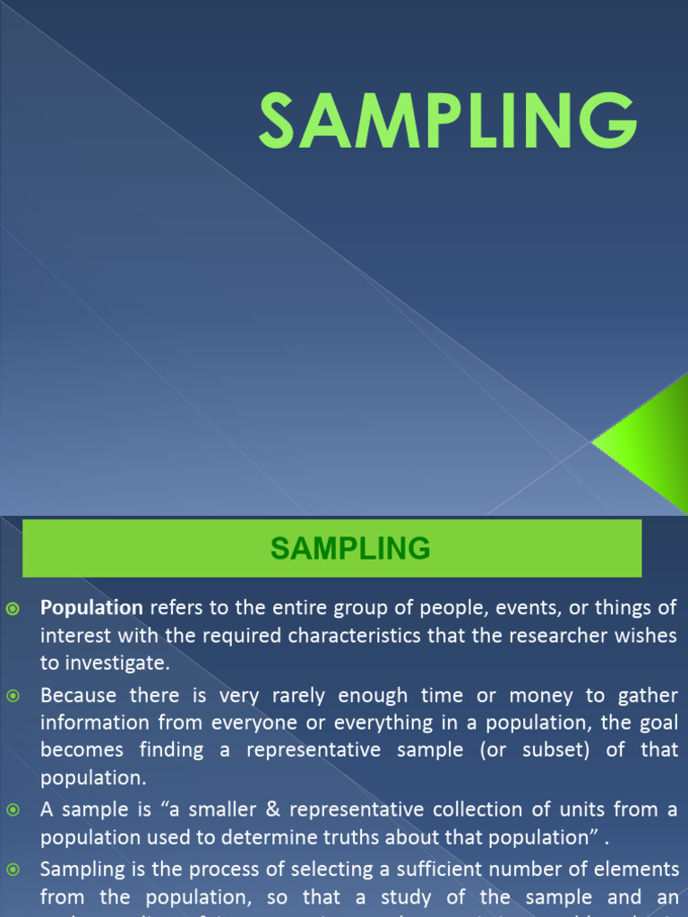 Understanding Sampling Methods in Research | PDF | Sampling (Statistics ...